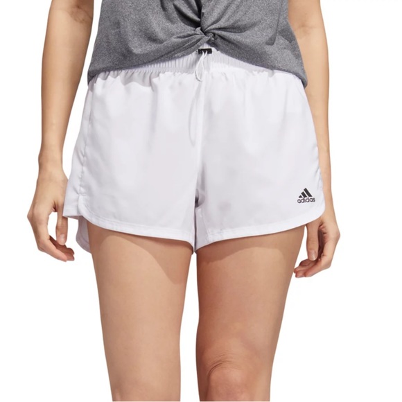 adidas | Shorts | Adidas Womens Pacer Bungee Shorts White Hn837 | Poshmark
